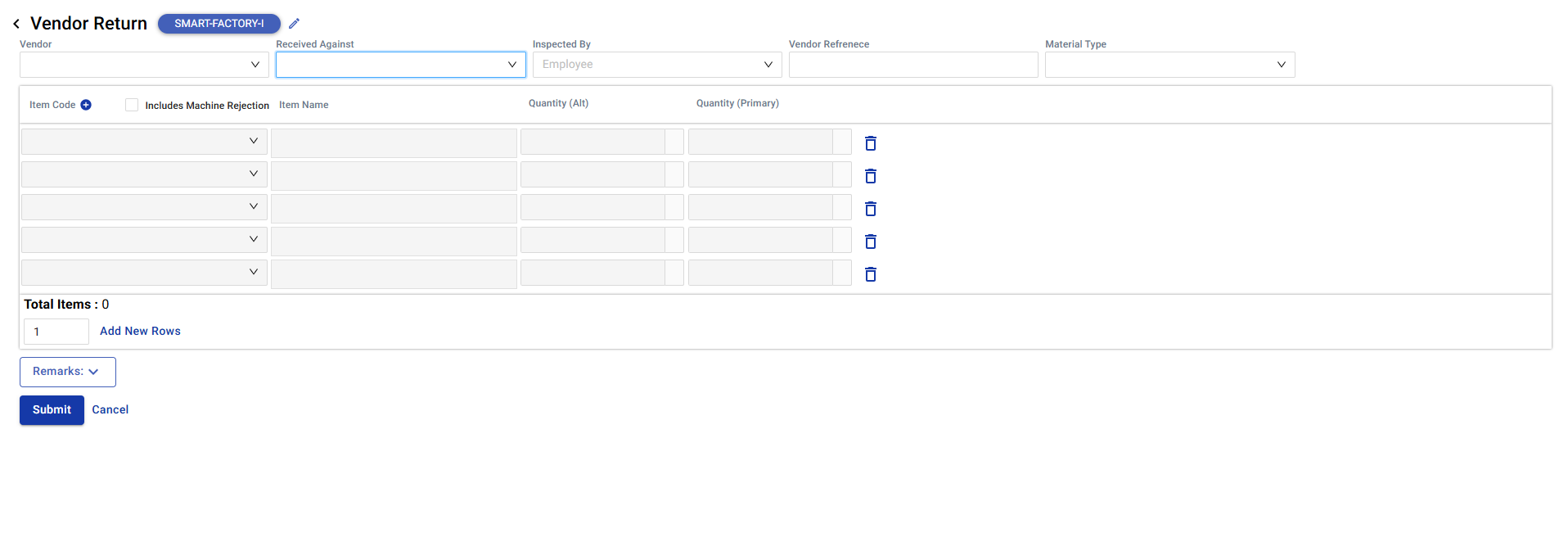 How to Create a Vendor Return
